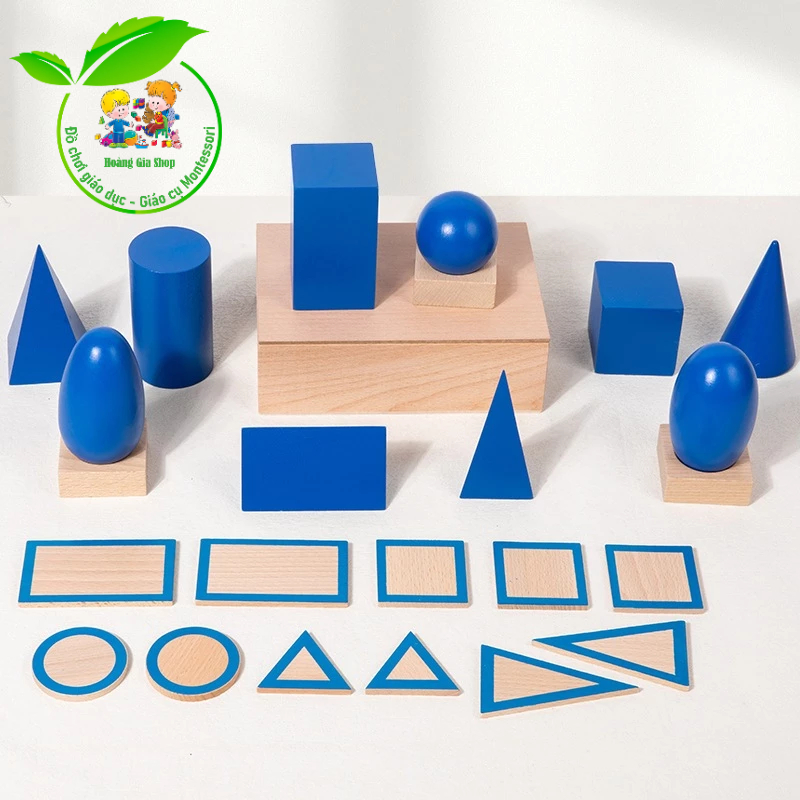 (Standard Version) Box of blue Geometric Solids with base - Geometric ...