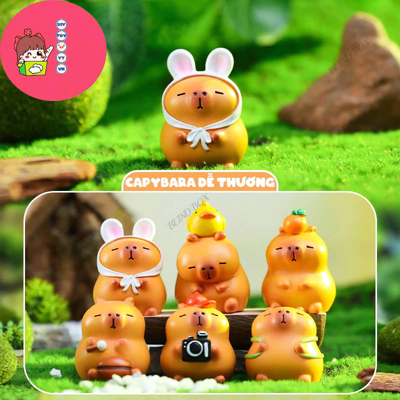 Cute capybara - Toys, gifts Blind box/Blind box cute mini capybara ...