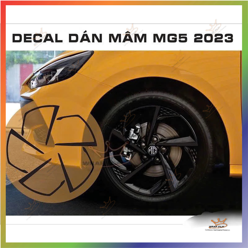 (Price Includes 5 WHEELS) MG5, MG 5 2023 wheel Decal (Set of 5 wheels ...
