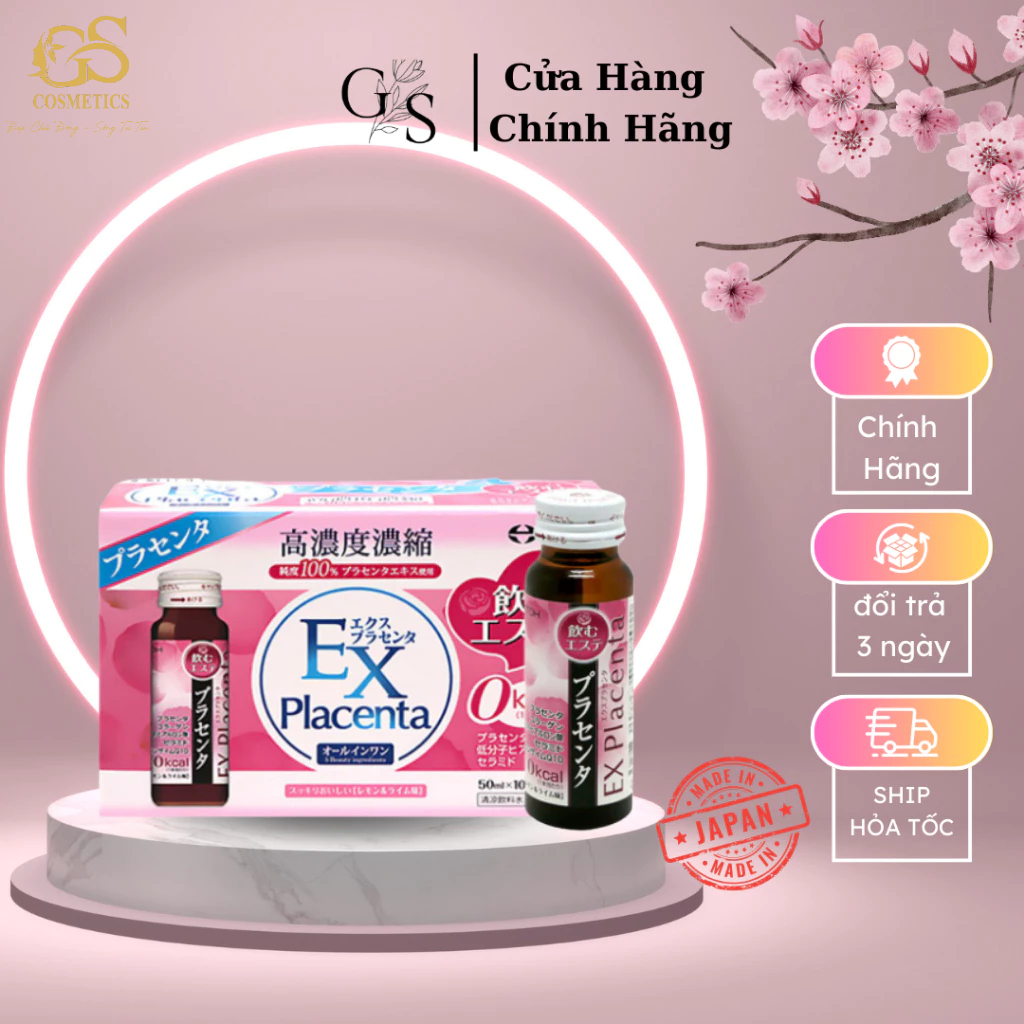 Ex placenta Japanese sheep placenta drink box of 10 bottles | Shopee ...