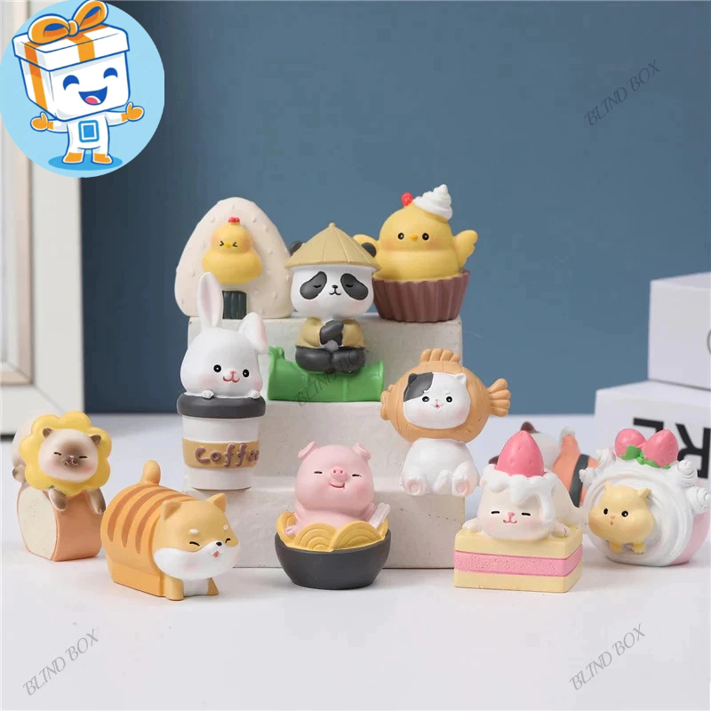 Animal FOODS - BLIND BOX gift toy, random fake BLIND BOX, cute mini ...