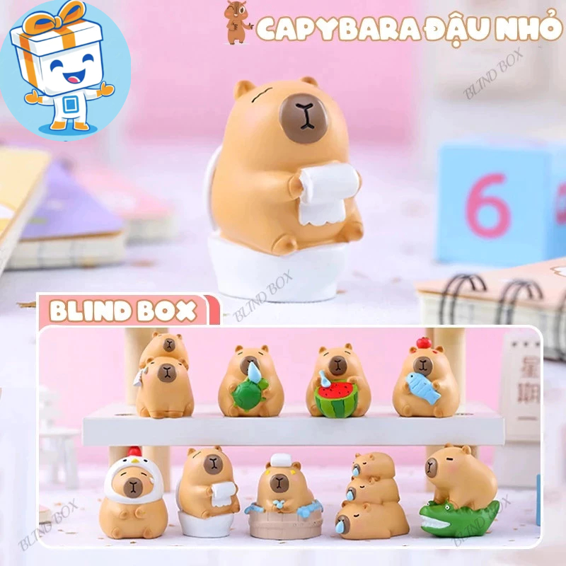 TRI Capybara SMALL BEANS - Blind box toy with inanimate little capybara ...
