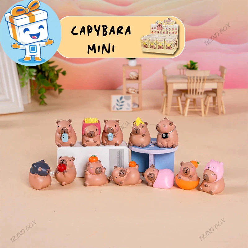 Capybra mini - Collectible Blind box toys/ Blind bag cute mini capybara ...