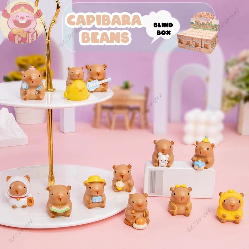 TRI CAPIBARA BEANS - Collectible mini BLIND BOX toys with adorable ...
