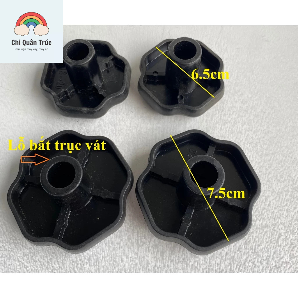 Gas pressure cooker knob with copper shaft mounting hole, beveled cap ...