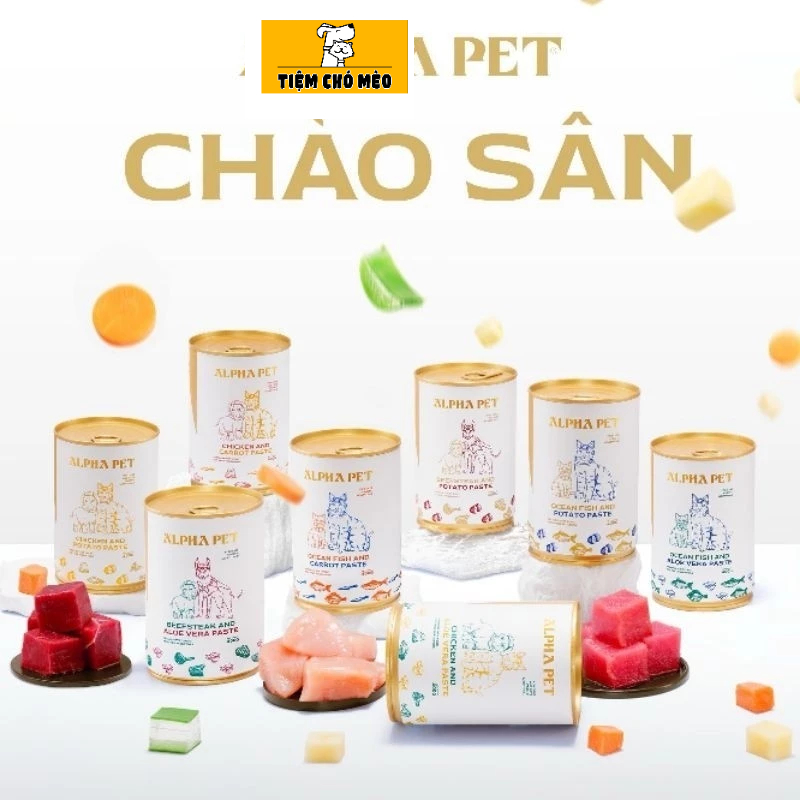 ALPHA PET PATE FOR DOGS AND CATS 400G CAN WITH ALL FLAVORS | Shopee ...