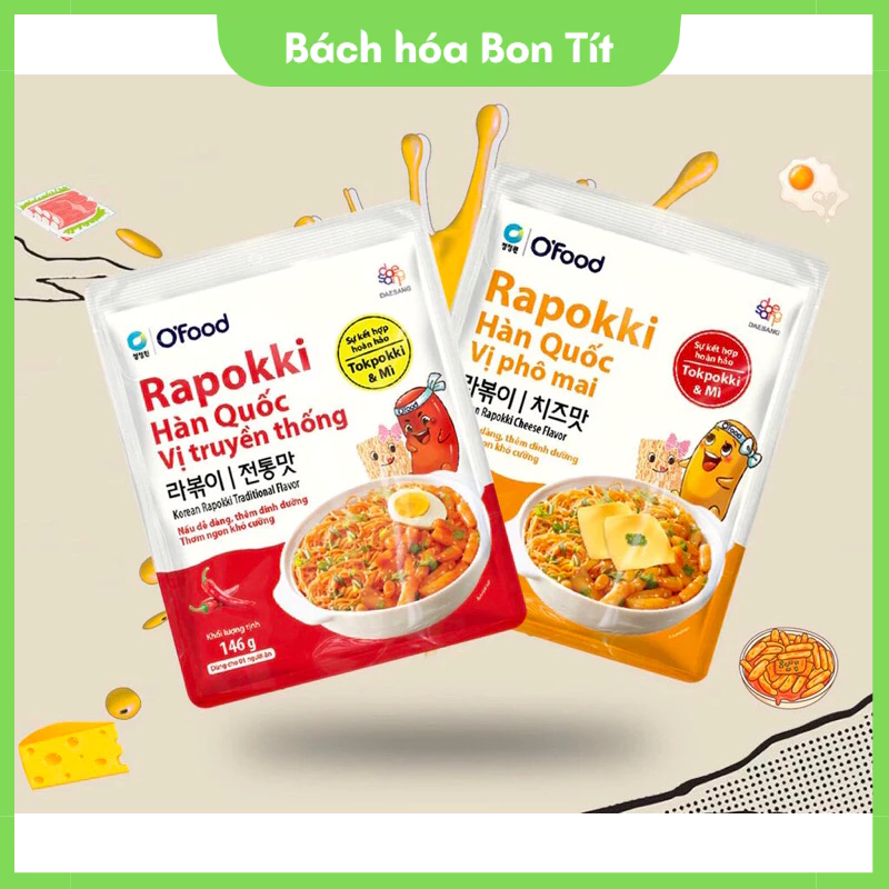 Rapokki / Ofood Traditional Korean Rabokki / Cheese 146g (combined ...