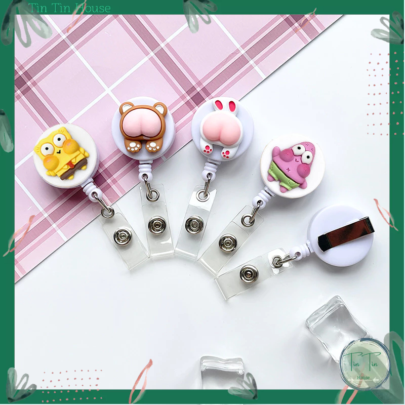 Name tag clip for pupils, students, and staff with cute stickers ...