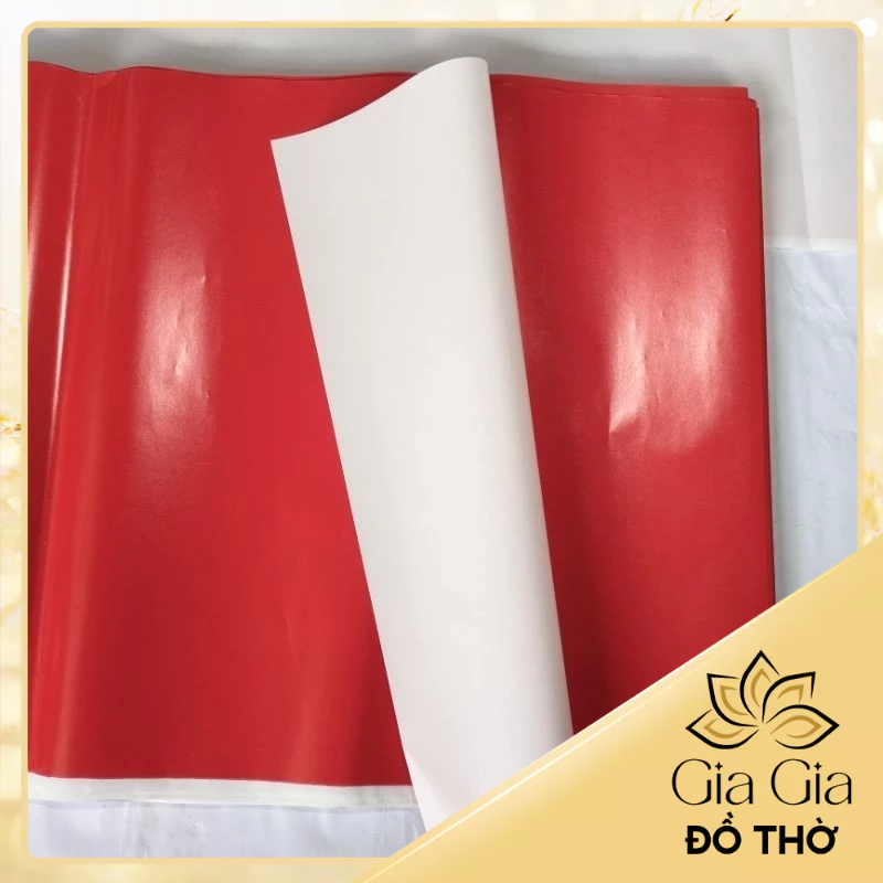 (5 Sheets) Single glossy red decorative pink paper CNY/Red altar paper ...