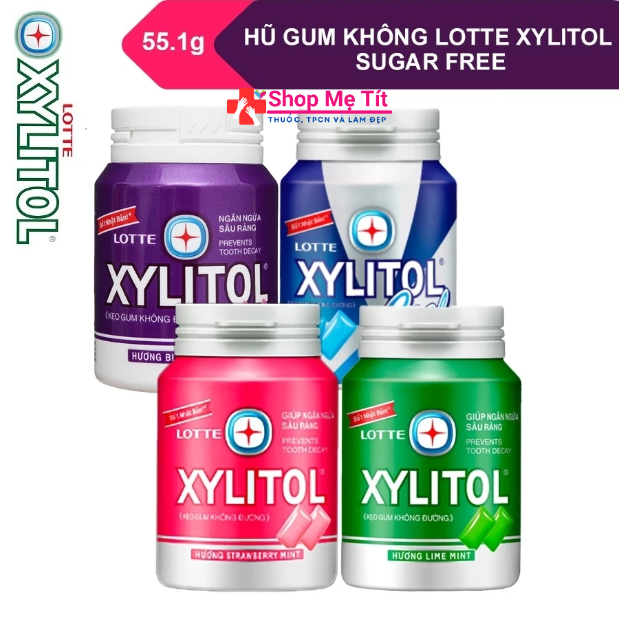 Lotte XYLITOL sugar-free gum, handheld jar 55,1g | Shopee Malaysia