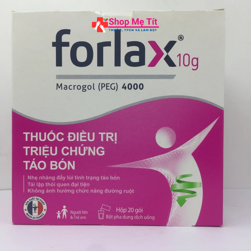 Forlax 4000 (box of 20 packs x 10g) helps relieve constipation | Shopee ...