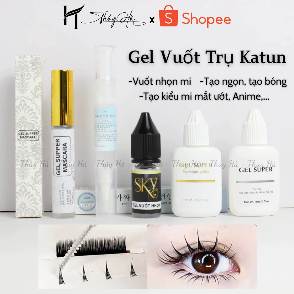 Gel to curl eyelashes, create katun pillars - wispy pillars - create ...