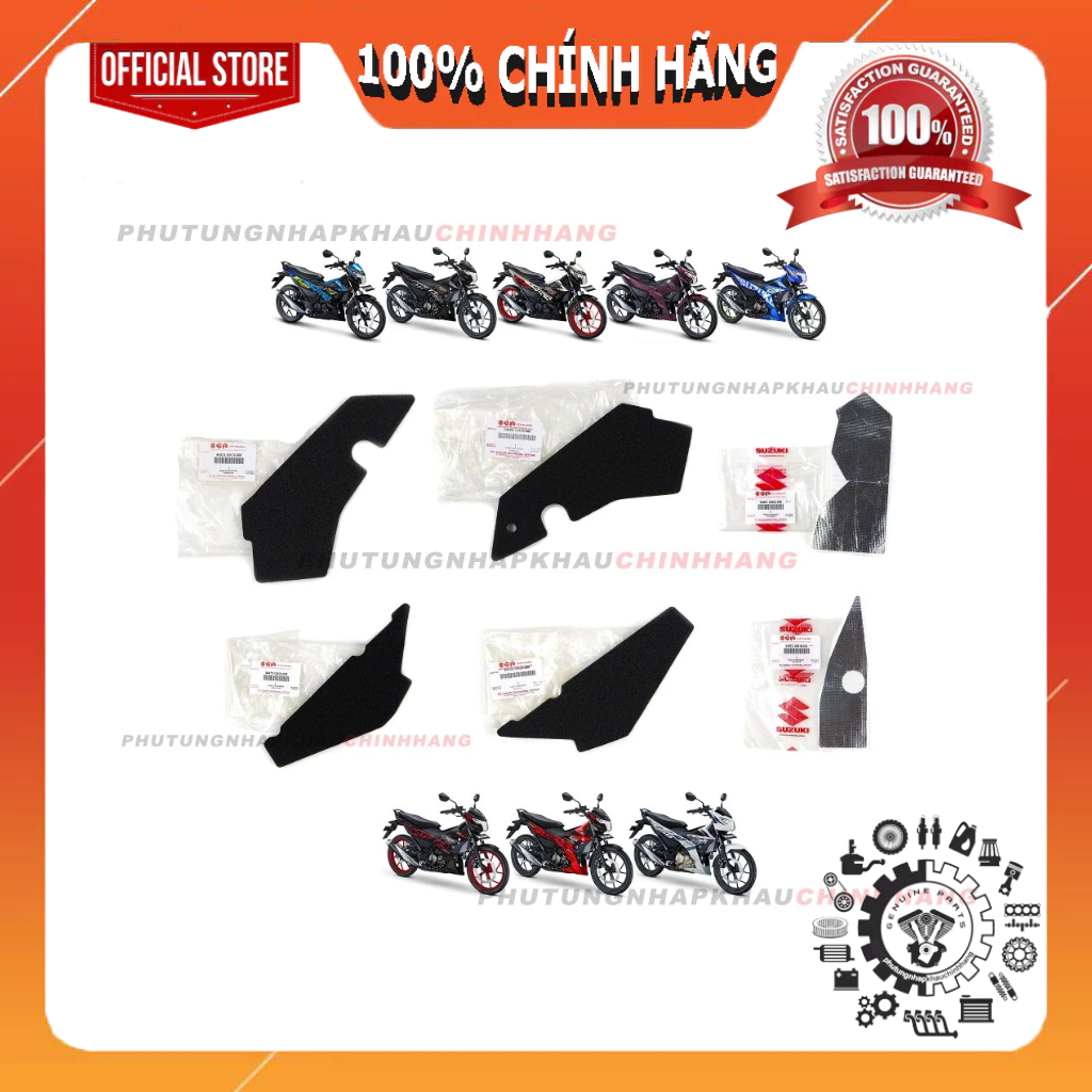 Genuine Suzuki Raider Fi, Satria Fi 150 fairing insulation foam, Satria ...