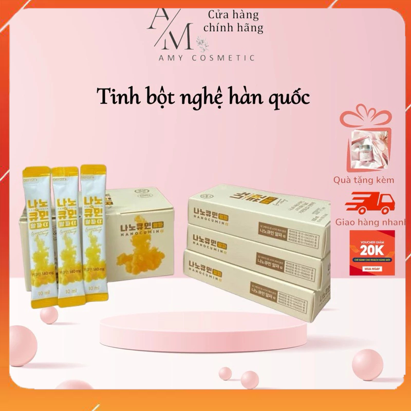 Korean domestic nano curcumin turmeric essence box of 30 packs (10ml ...