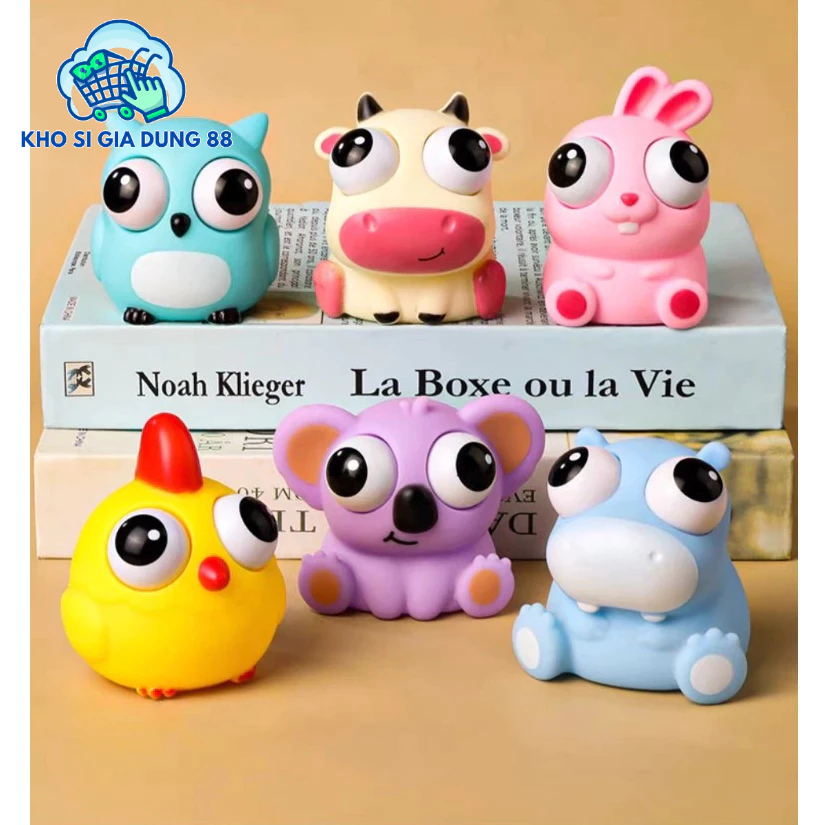 Stress Relieving Elastic Squeezing Toy, Fun Bulging Eye Toy with Many ...