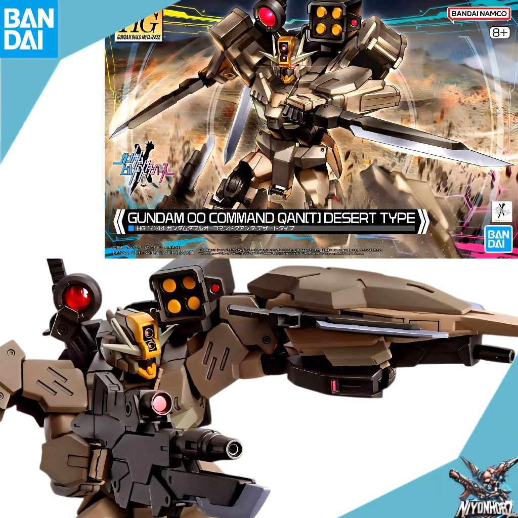 [Bandai] HG GBM GUNDAM 00 COMMAND QAN[T] DESERT TYPE Model Kit Gunpla Genuine | Shopee Malaysia