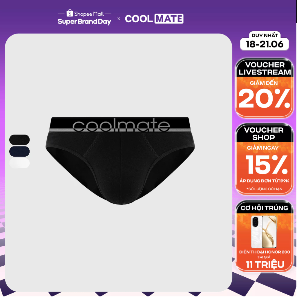 [Super Brand Day]Coolmate Logo TRIANGLE Bamboo Briefs | Shopee Malaysia
