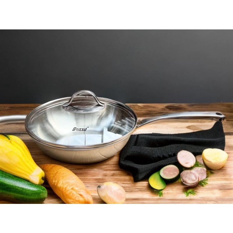 20cm Deep Pan with Lid BSD649 Bossd | Shopee Malaysia