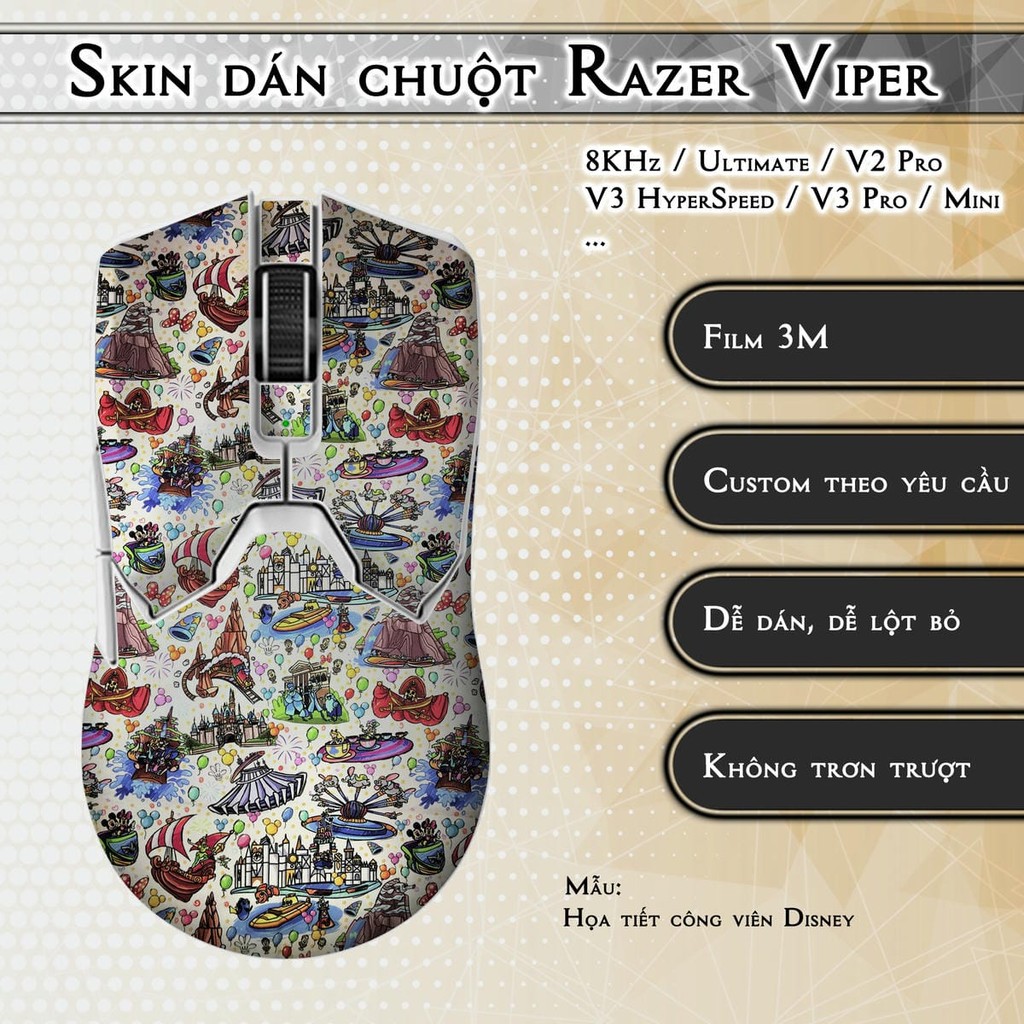 Razer Viper 8KHz, Ultimate, V2, V3 Pro, HyperSpeed, Mini Disney Park ...