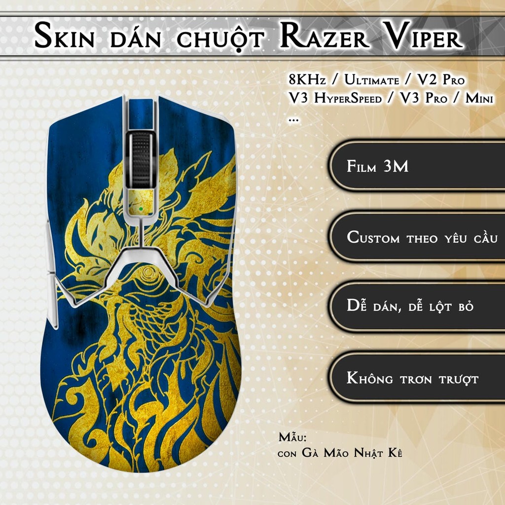Razer Viper 8KHz, Ultimate, V2, V3 Pro, HyperSpeed, Mini mouse Skin ...