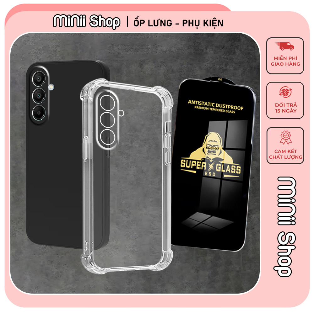 Samsung M15 / M35 / M55 case is shockproof, transparent, camera ...