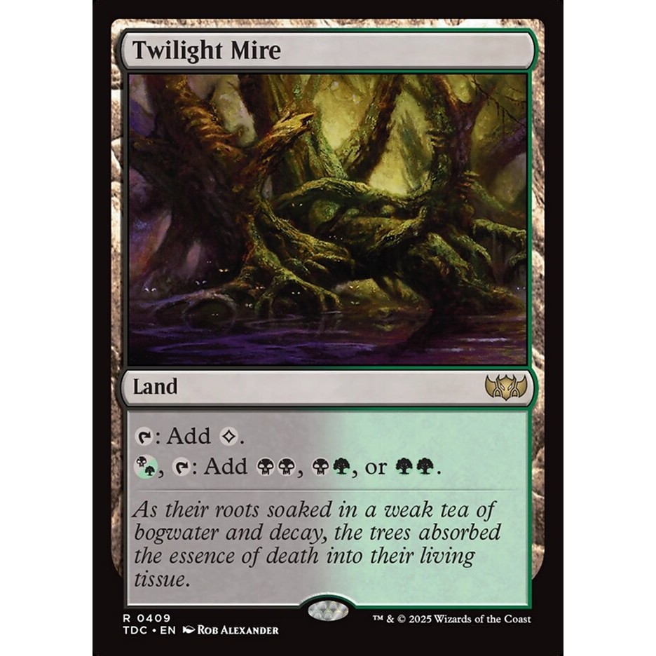 Twilight Mire - rare - normal - TDC - 409 - Land (rare,mythic) - Magic ...