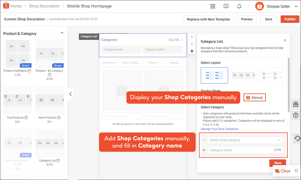 Adding Decoration Components | MY Seller Education [Shopee]