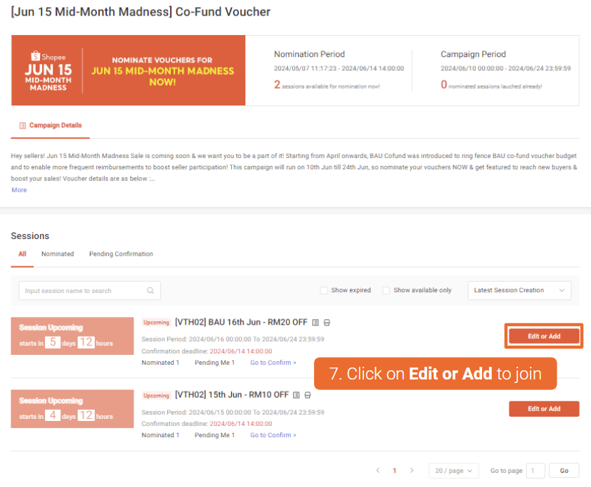 Co-fund Vouchers | Shopee MY Seller Education Hub