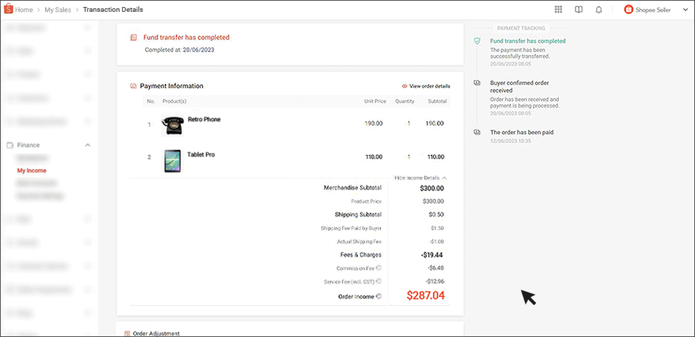 Checking Income Details | MY Seller Education [Shopee]