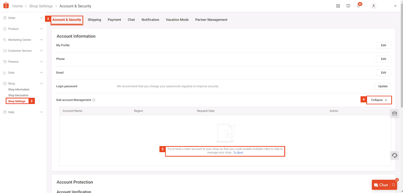 How to create a Main Account in Sub-Account Platform? | Shopee MY ...