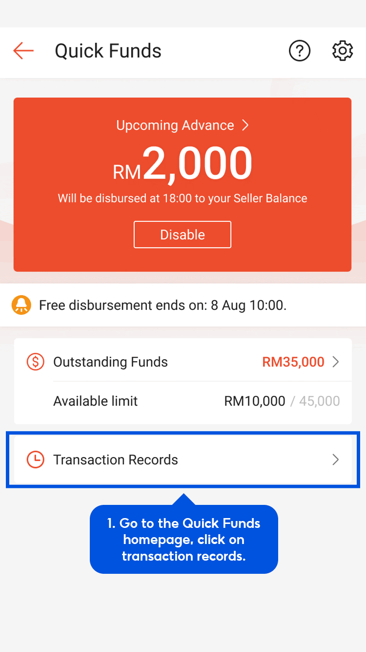 Quick Funds e-Invoice FAQ | Shopee MY Seller Education Hub