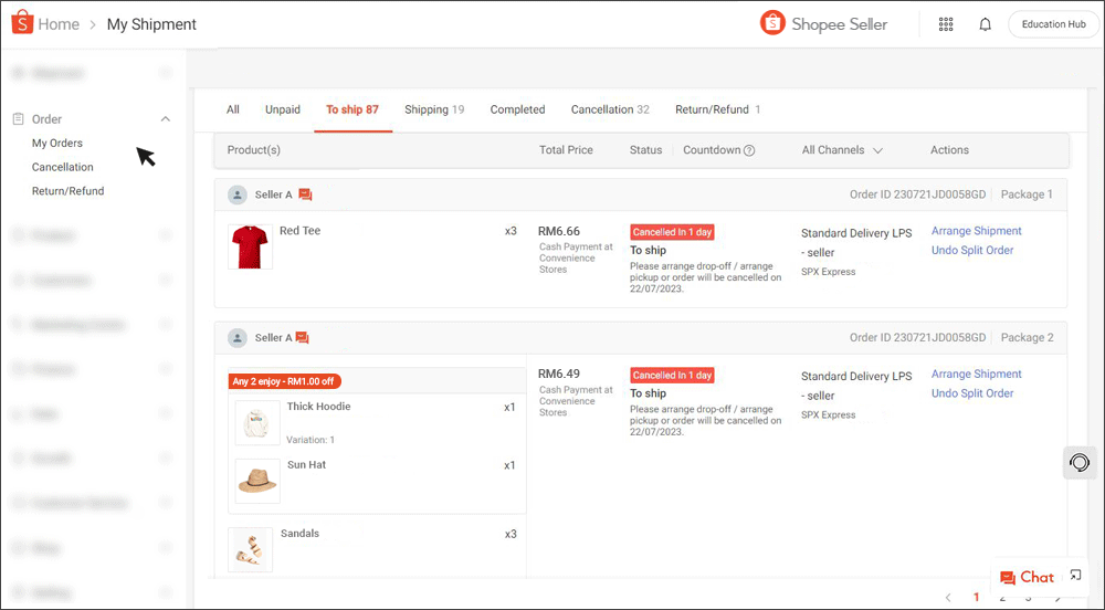 Split Order Feature | MY Seller Education [Shopee]