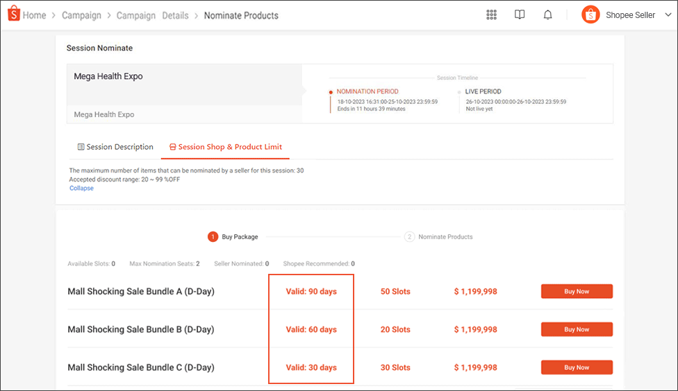 FAQs on Shocking Sale Packages | MY Seller [Shopee]