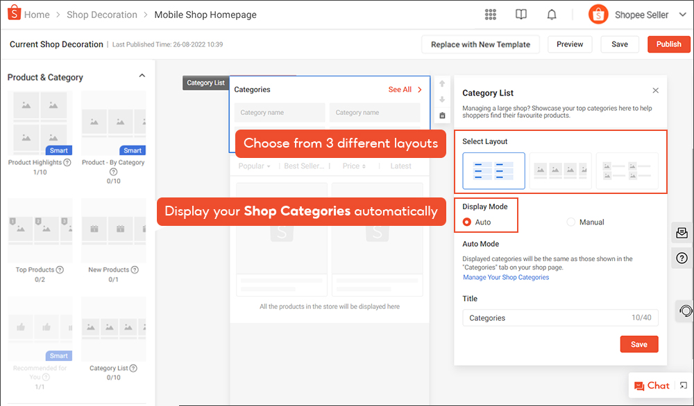 Adding Decoration Components | MY Seller Education [Shopee]