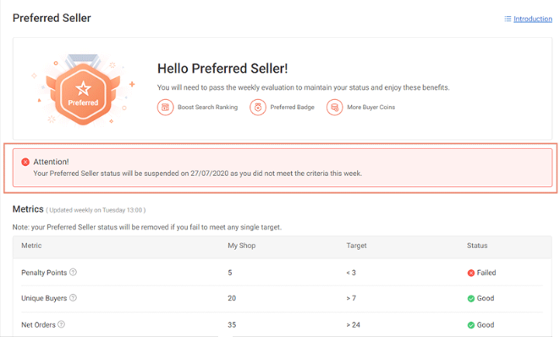 What is Shopee's Preferred Seller Programme? | Shopee MY Seller Education Hub