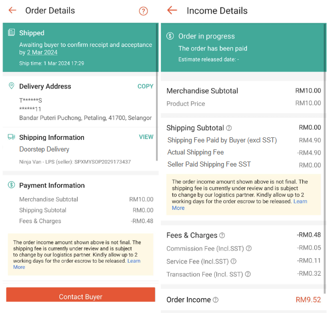 Overcharged Shipping Fee | Shopee MY Seller Education Hub