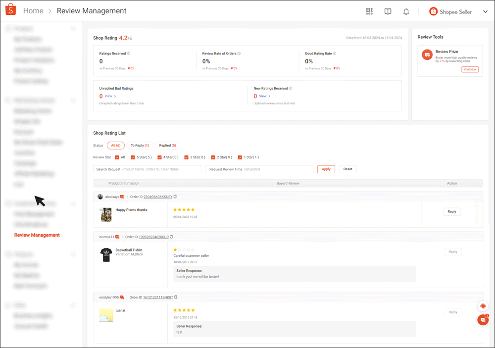Managing ratings and reviews | MY Seller Education [Shopee]