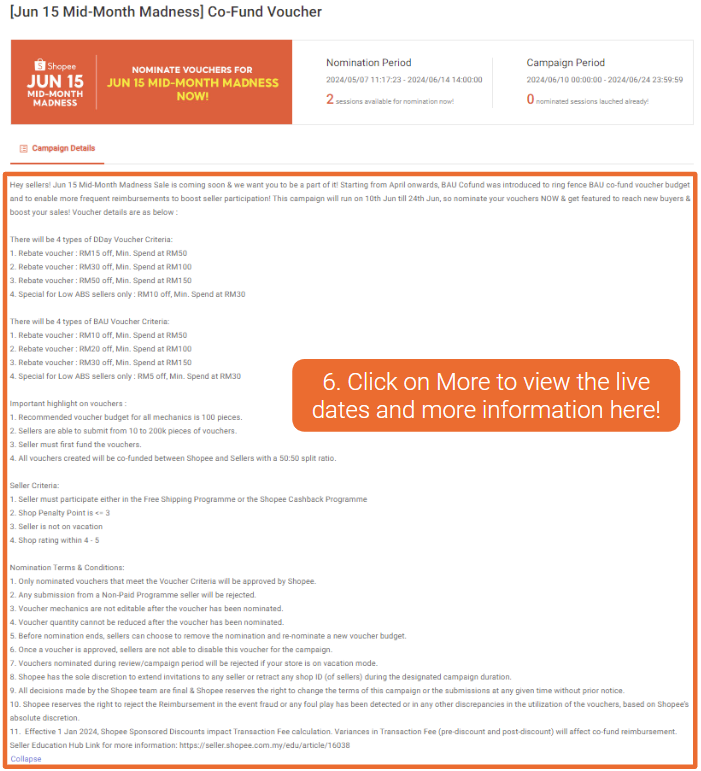 Co-fund Vouchers | Shopee MY Seller Education Hub