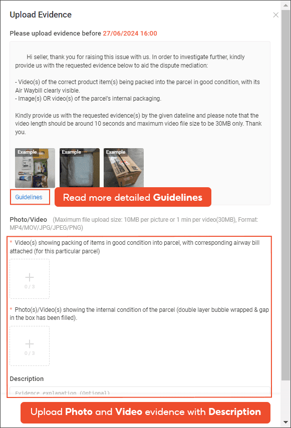 Raising disputes for Return/Refund requests | Shopee MY Seller ...