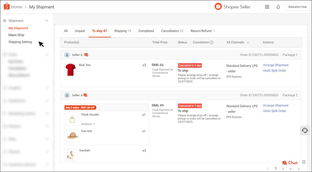 Split Order Feature | MY Seller Education [Shopee]