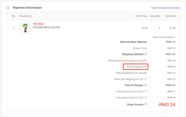 Overcharged Shipping Fee | Shopee MY Seller Education Hub