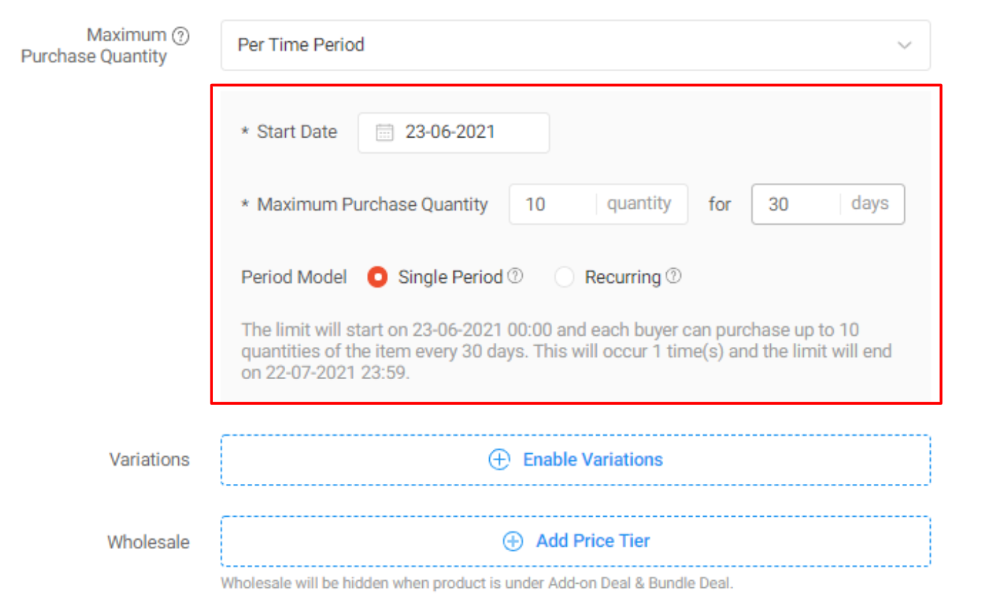 Overall Purchase Limit | Shopee MY Seller Education Hub