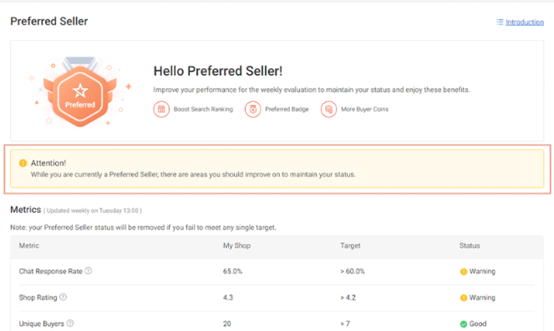 What is Shopee's Preferred Seller Programme? | Shopee MY Seller Education Hub