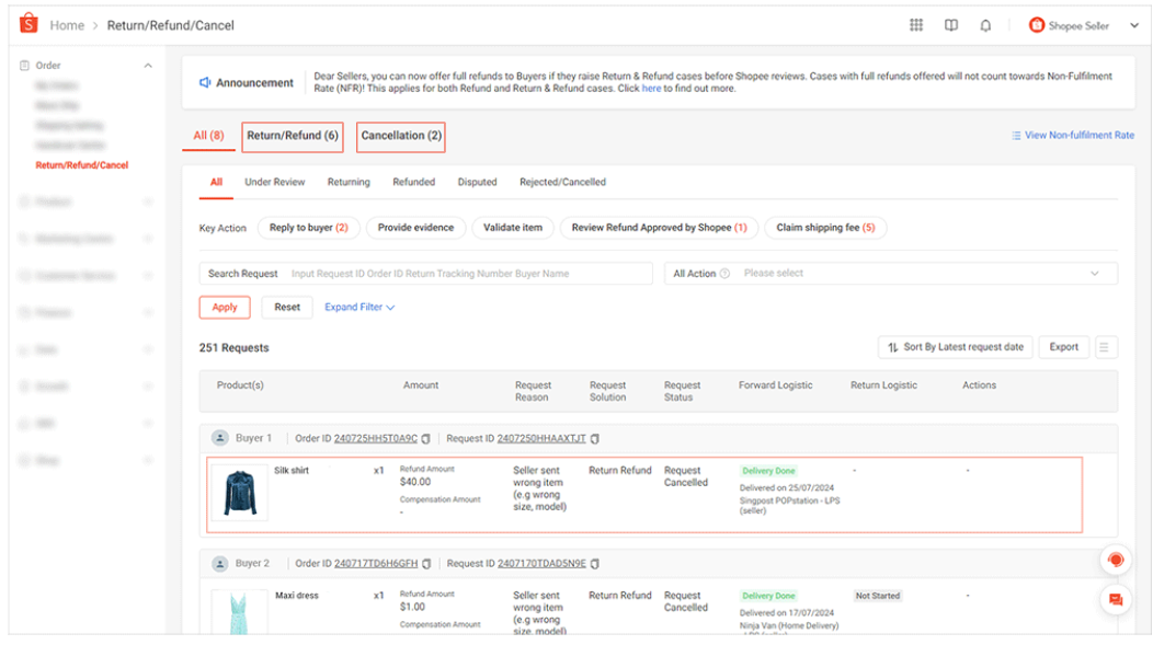 In-transit Return/Refund | Shopee MY Seller Education Hub