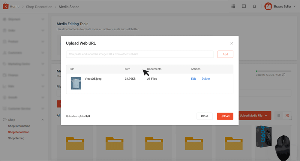 Uploading to Media Space | MY Seller Education [Shopee]