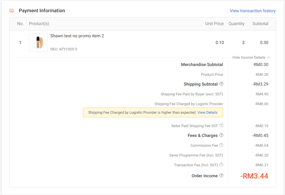 Overcharged Shipping Fee | Shopee MY Seller Education Hub