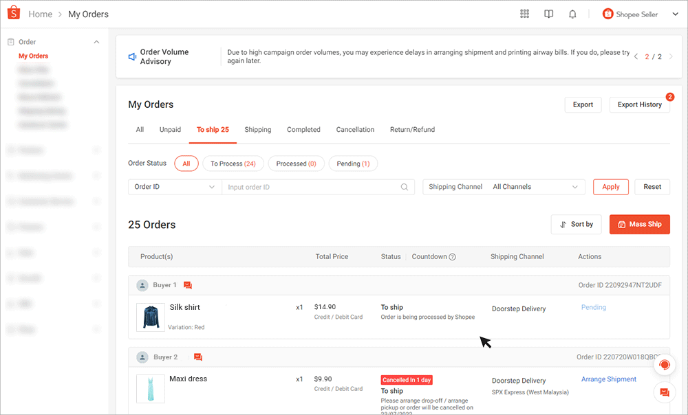 Arranging for shipment | MY Seller Education [Shopee]