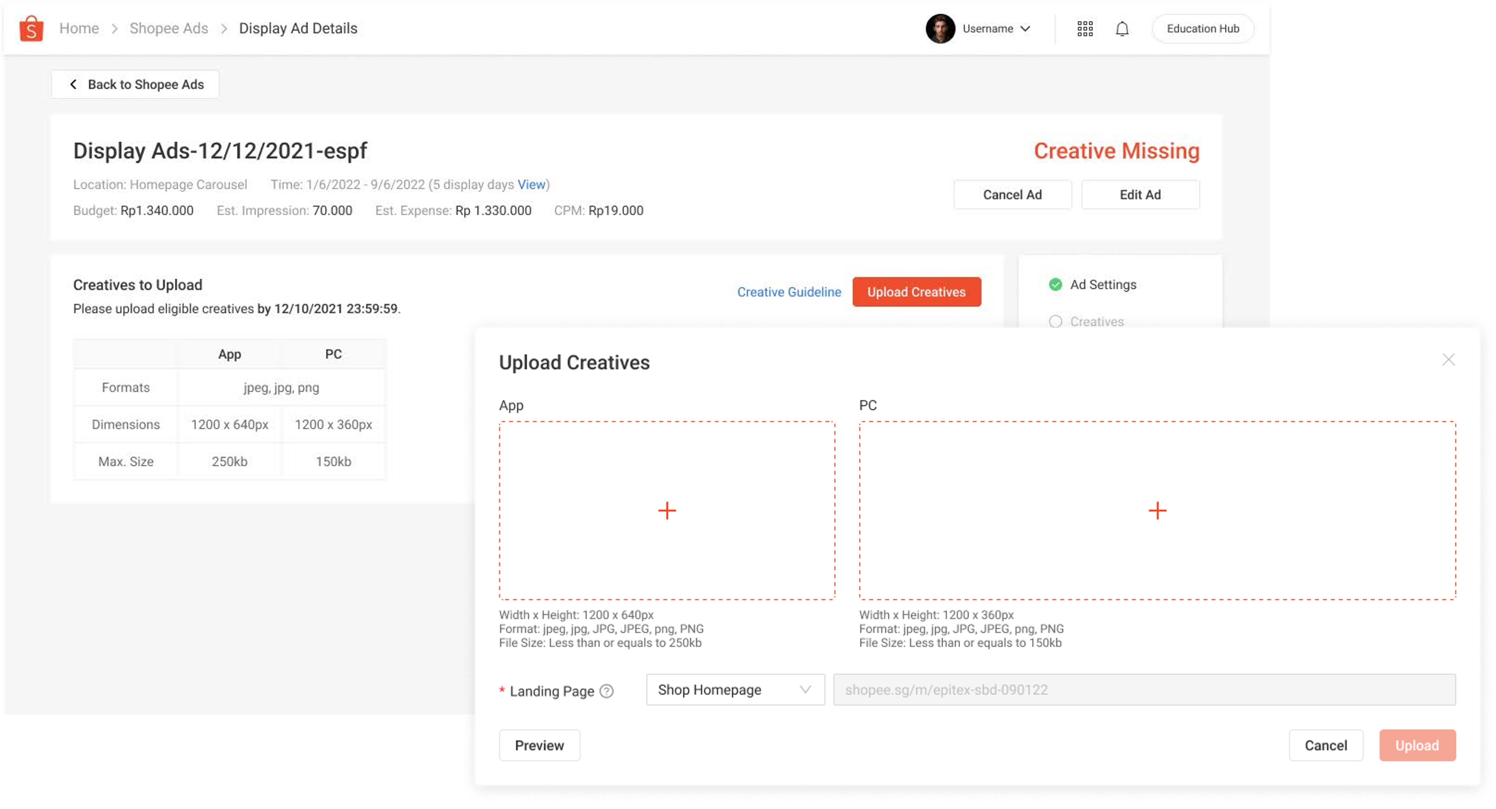 Shopee Homepage Brand Ads | Shopee MY Seller Education Hub