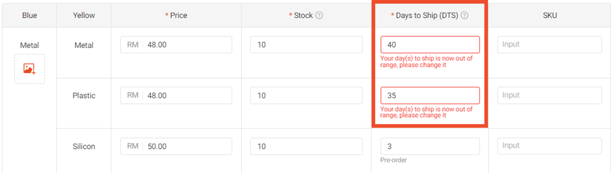 Setting Pre-order at Variation Level | Shopee MY Seller Education Hub
