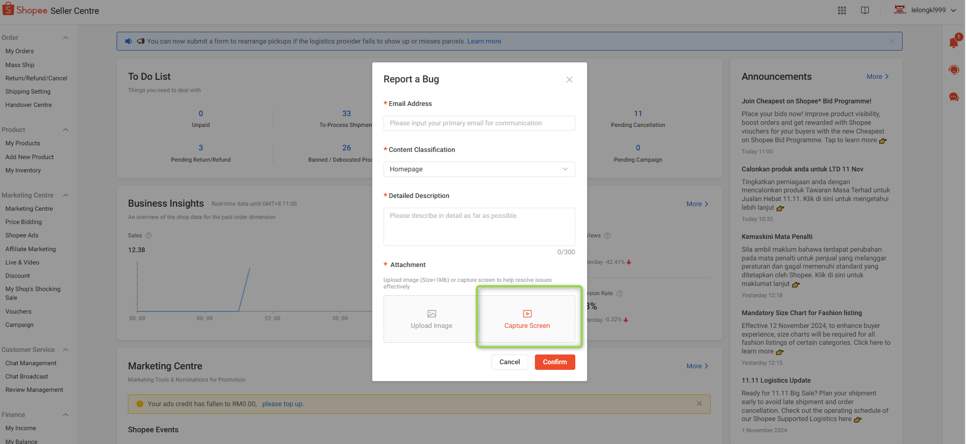 What is Capture Screen? | Shopee MY Seller Education Hub